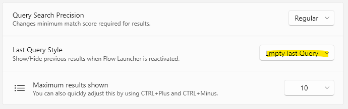 BUG: "Empty last query" does not reset the context menu · Issue #2019 · Flow-Launcher/Flow ...