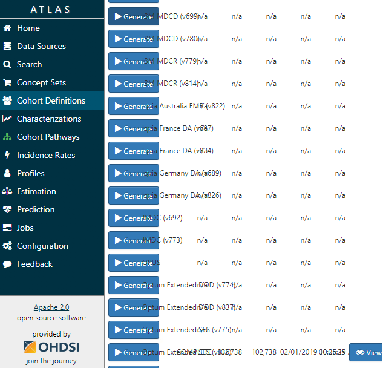 cohort generation tab columns overlap in narrow width · Issue #1297 · OHDSI/Atlas · GitHub