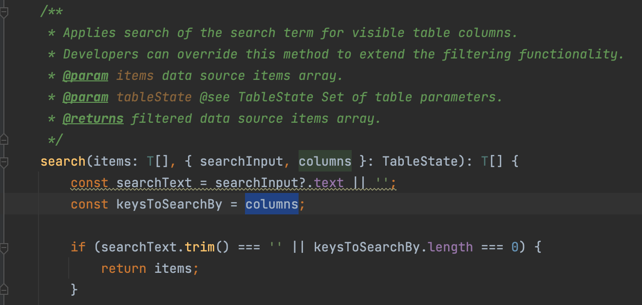 bug(platform): table search doesn't work for nested properties · Issue ...
