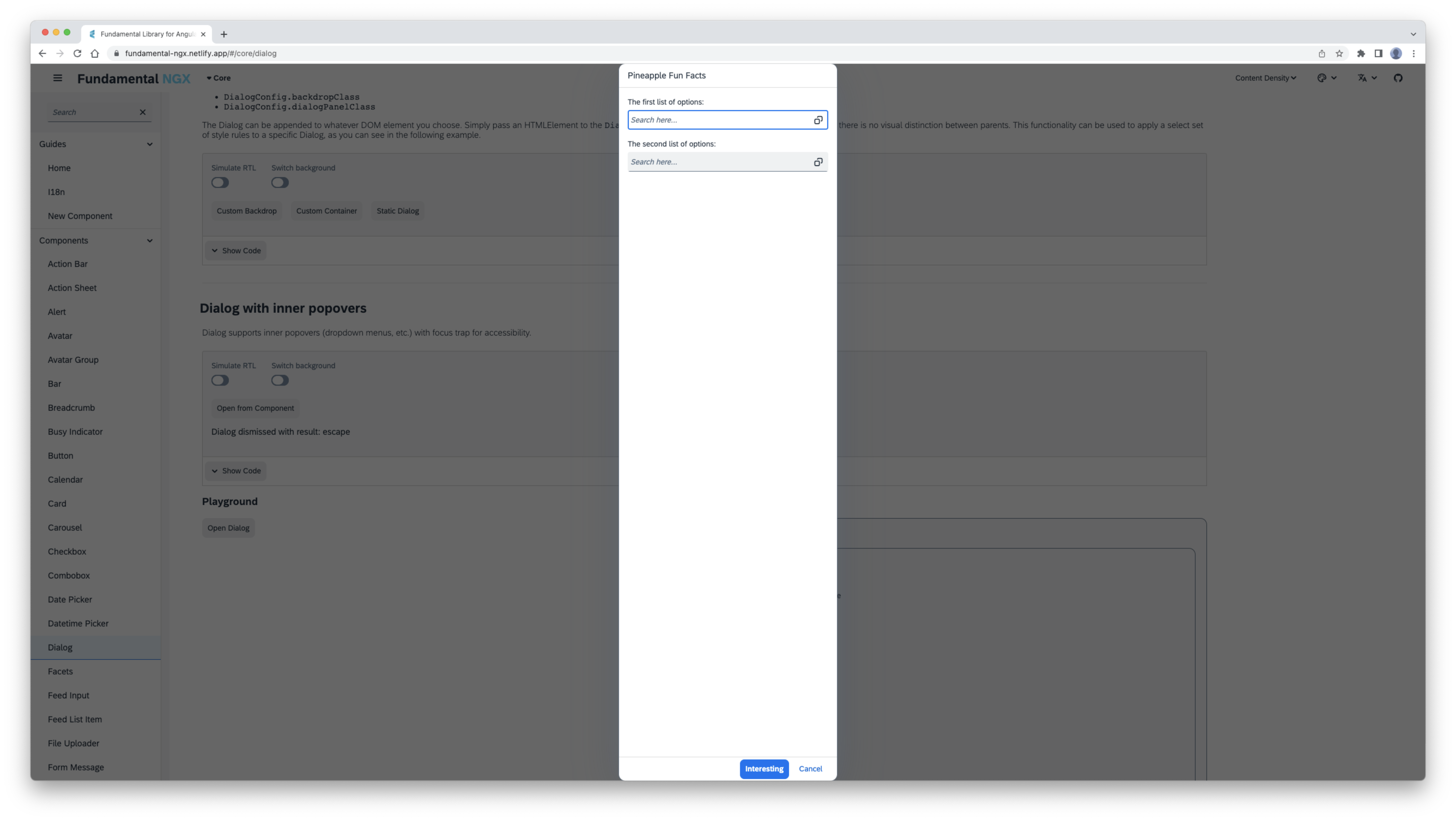 Bugs before release · Issue #9552 · SAP/fundamental-ngx · GitHub