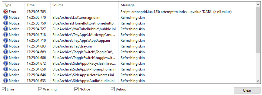 Color Setting/Edit Database not working · Issue #13 · Xenon257R/blue-archive-rainmeter · GitHub