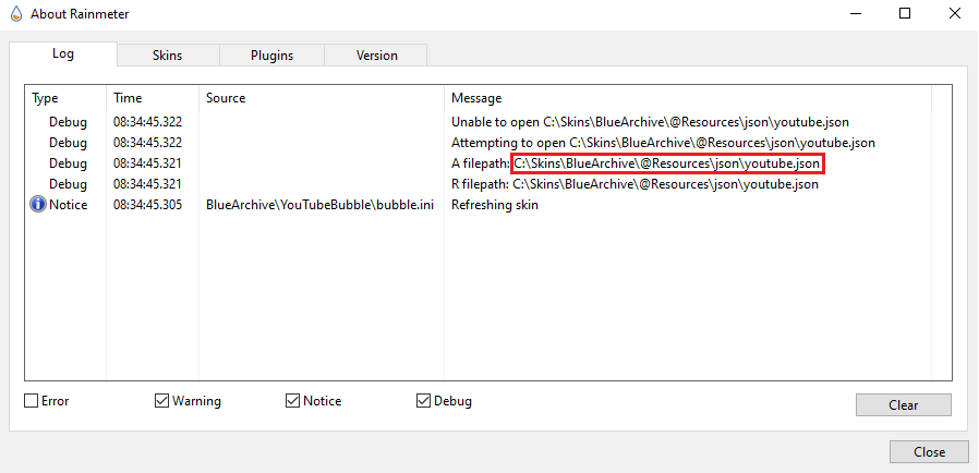 Color Setting/Edit Database not working · Issue #13 · Xenon257R/blue-archive-rainmeter · GitHub