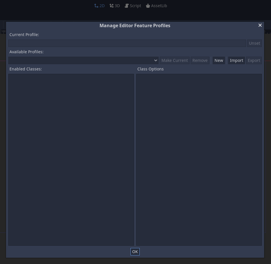 Improve discoverability of the "Manage Editor Features" dialog · Issue #39022 · godotengine ...