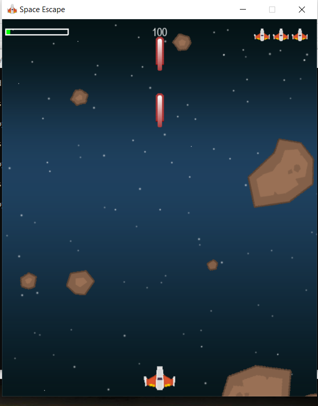 GitHub - Guoxuan99/Space-Escape: Extra Project - Pygame Space Escape ...