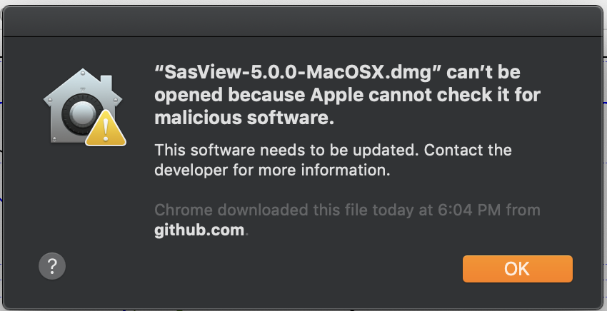 Cannot install DMG for SasView 5.0.0 · Issue #1377 · SasView/sasview · GitHub