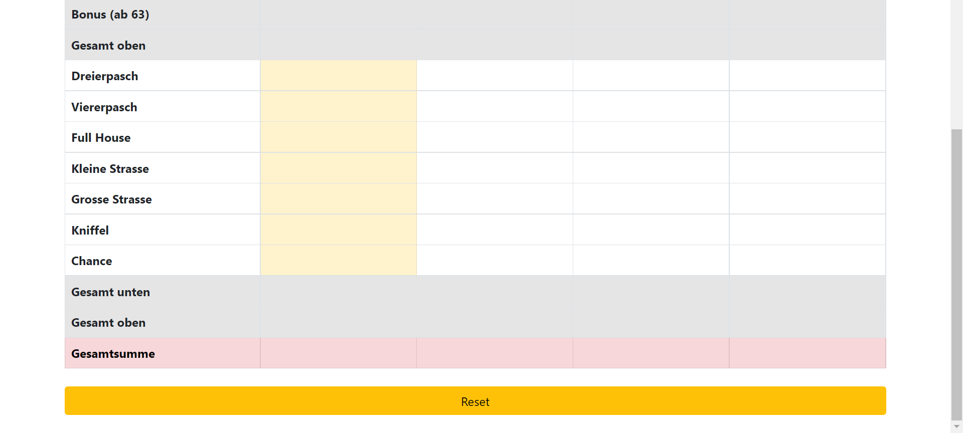 GitHub - FaboBence/Kniffel-React: Kniffel dice application on web browser page