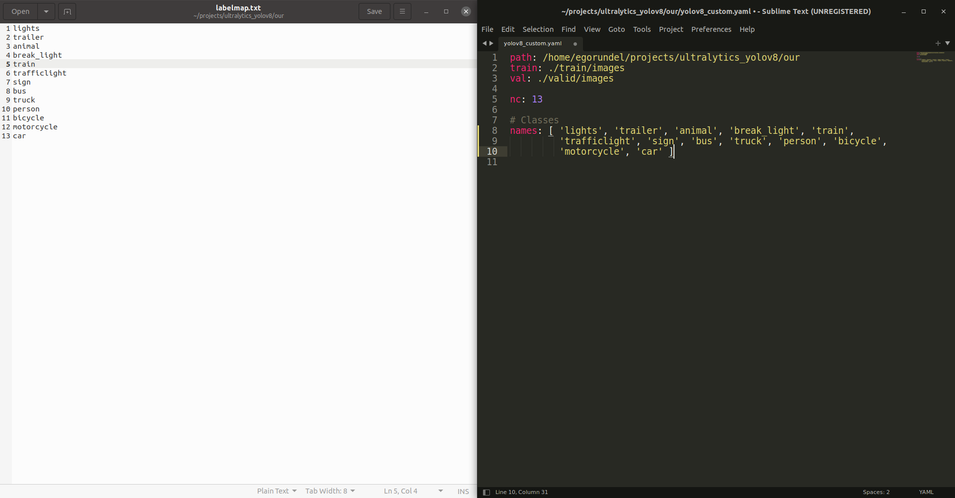 Incorrect class definition · Issue #4676 · ultralytics/ultralytics · GitHub
