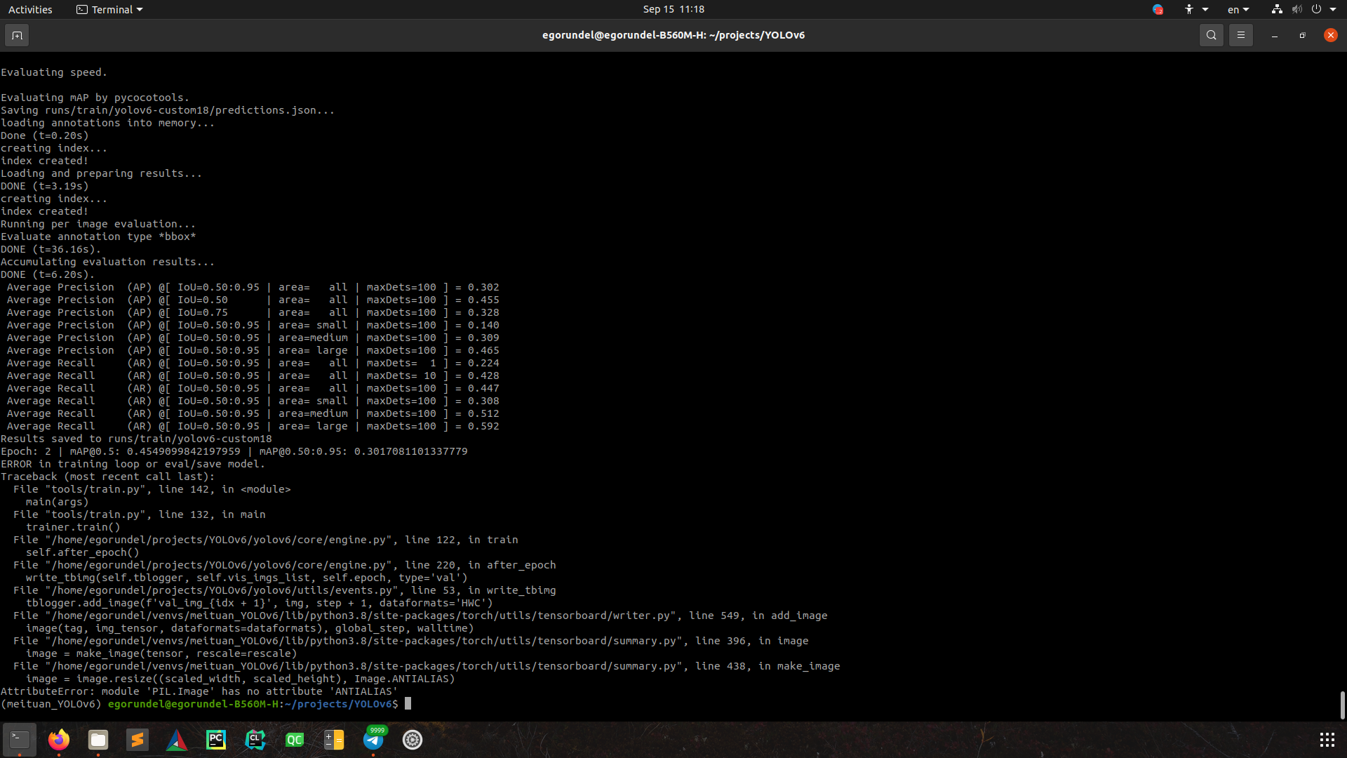 module 'PIL.Image' has no attribute 'ANTIALIAS' · Issue #906 · meituan/YOLOv6 · GitHub