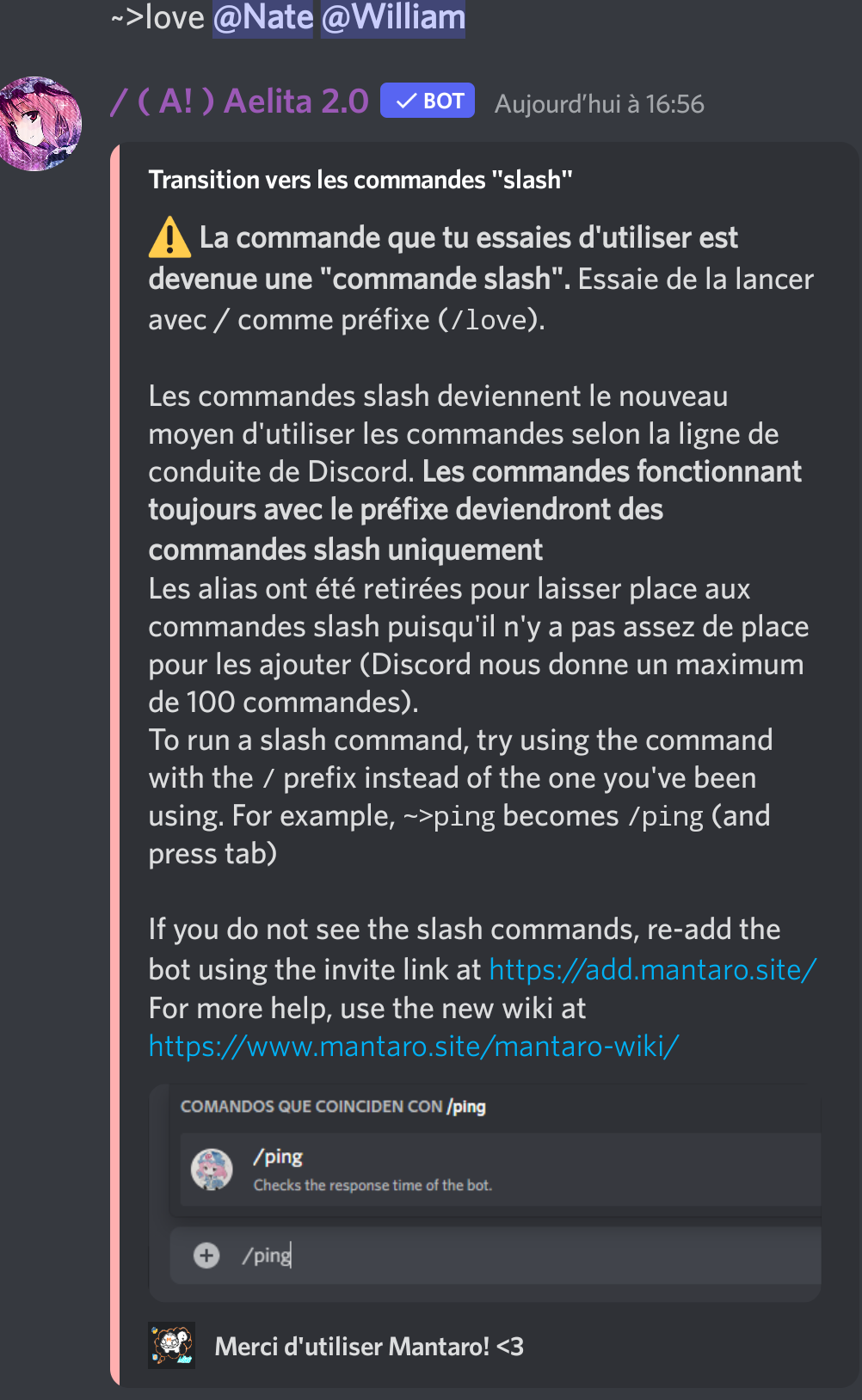 Love don't work · Issue #704 · Mantaro/MantaroBot · GitHub