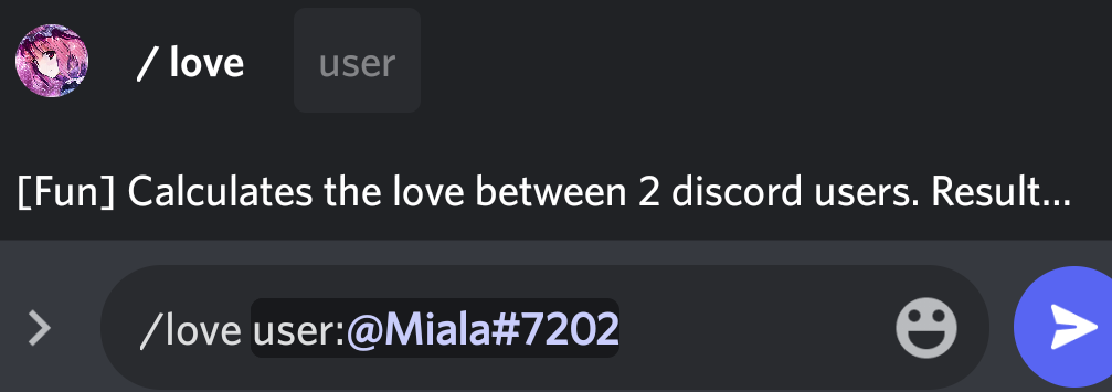 Love don't work · Issue #704 · Mantaro/MantaroBot · GitHub