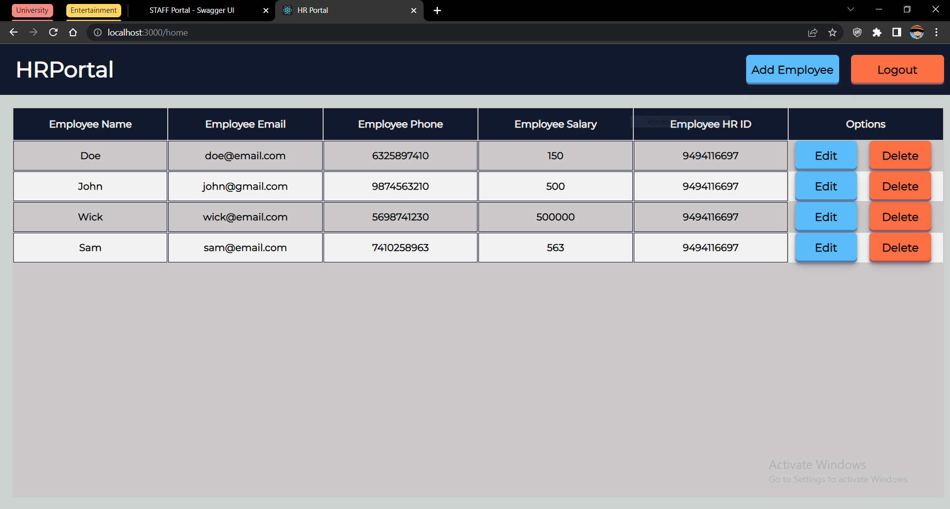 GitHub - Abhiram2001/Staff-Portal