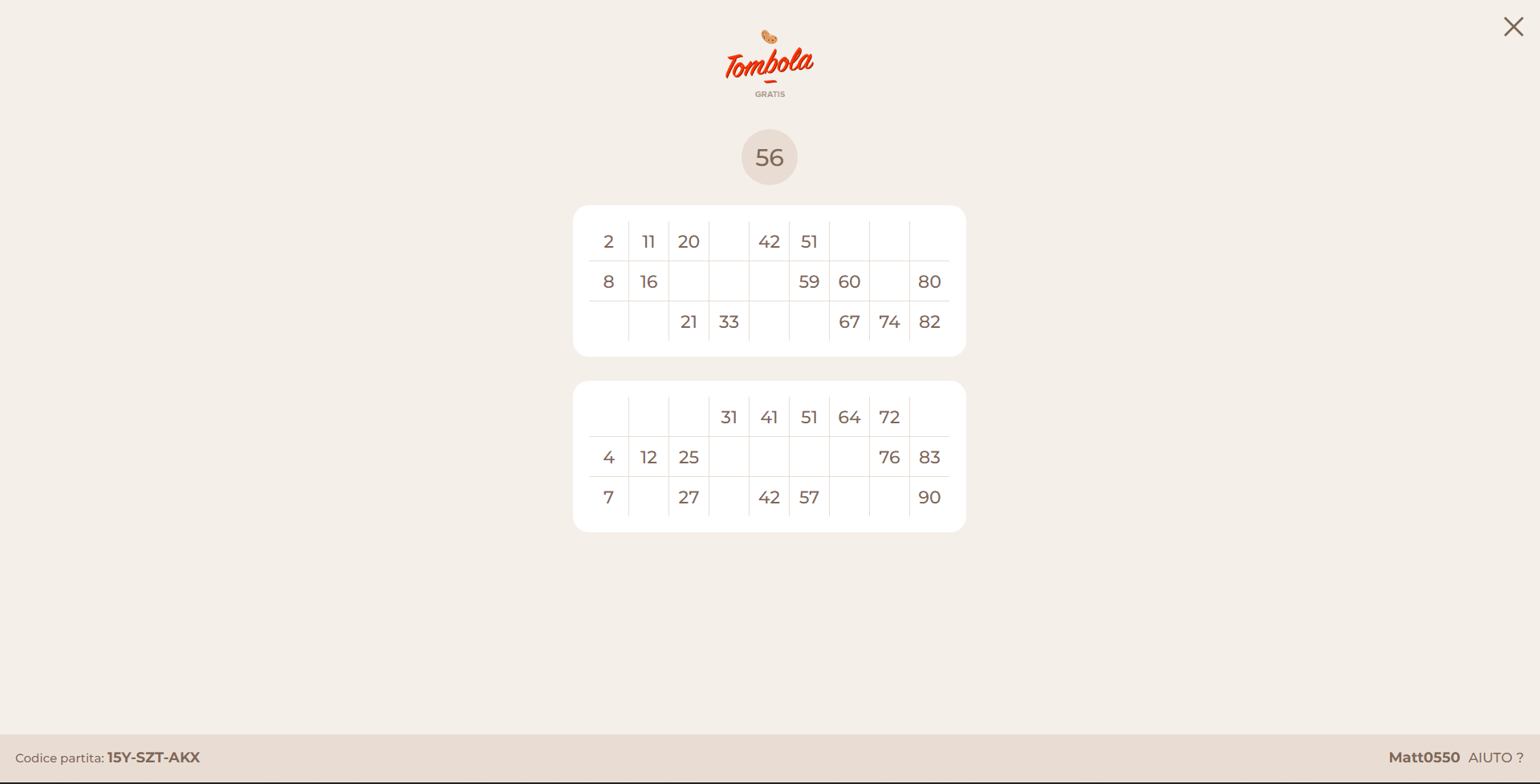 GitHub - Matt0550/Tombola-Online: I turned the bingo into an online bingo via Firebase.