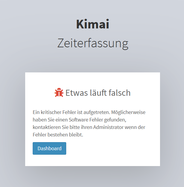 Kimai2 Installation "successful" but not starting · Issue #1749 · kimai/kimai · GitHub