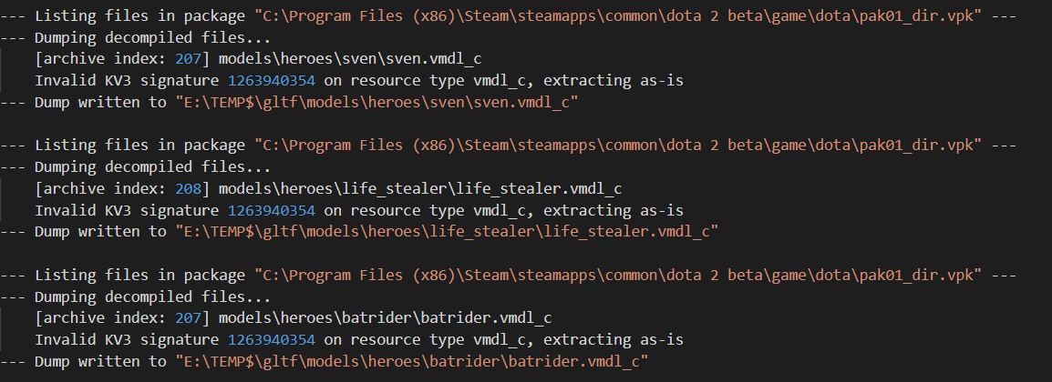 CLI can't decompile vmdl_c to glTF - Invalid KV3 signature · Issue #313 · ValveResourceFormat ...