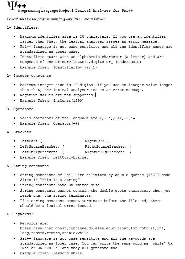 Github Sametavcik Lexical Analyzer For Psi