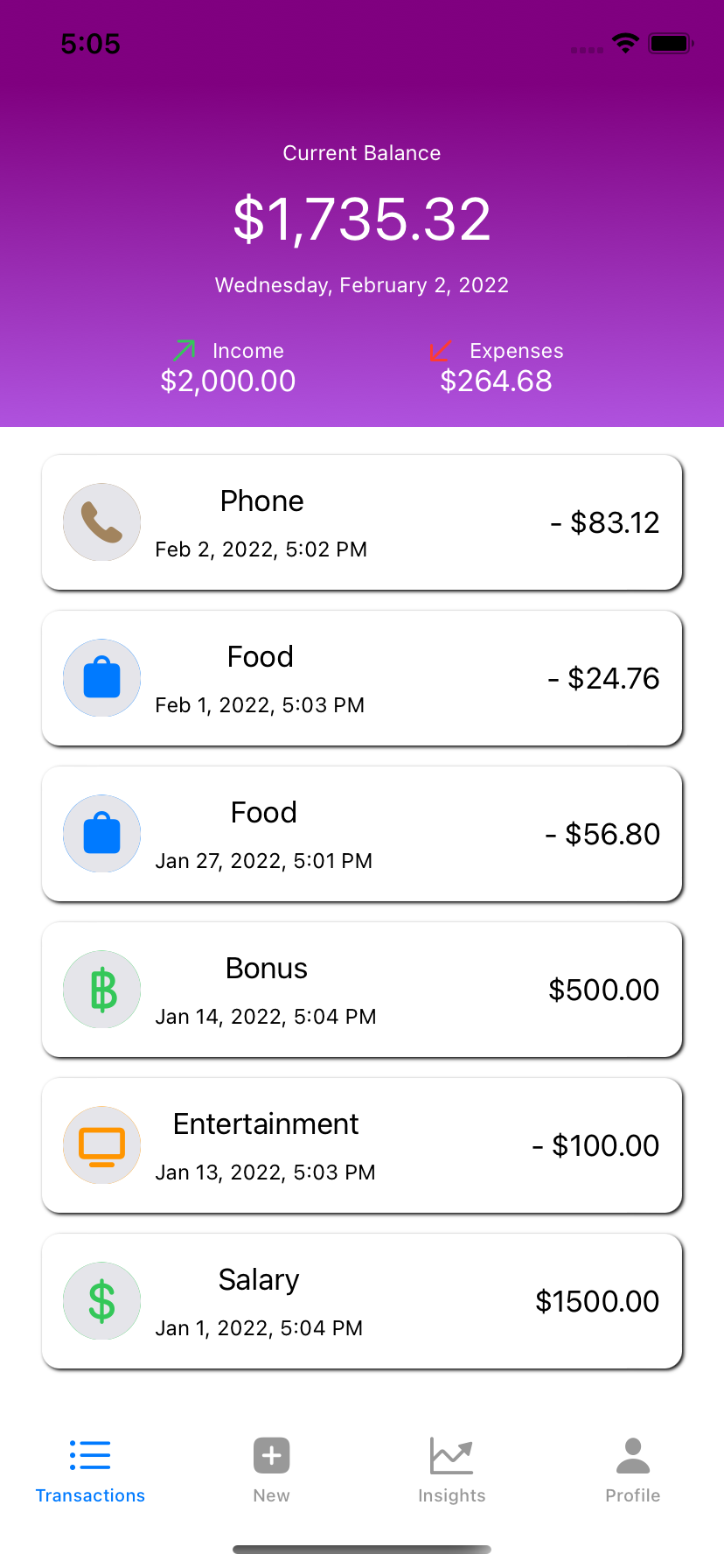 GitHub - stefanmillar/ExpenseManager: An native iOS expense manager app created using swiftui.
