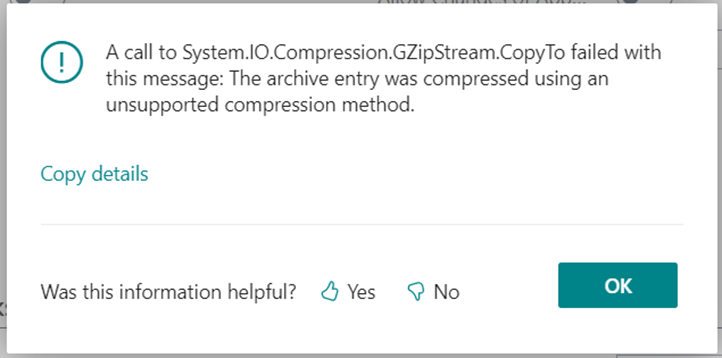 Data Compression Bug Gzipdecompress · Issue 23120 · Microsoft 