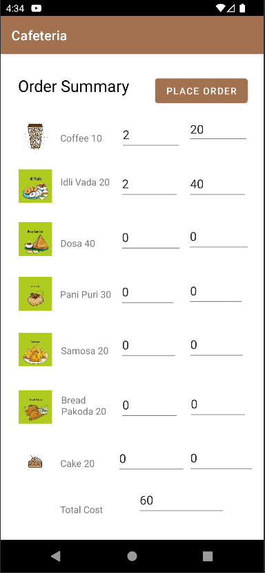 GitHub - Param651/Cafeteria: A java Based Mobile Application