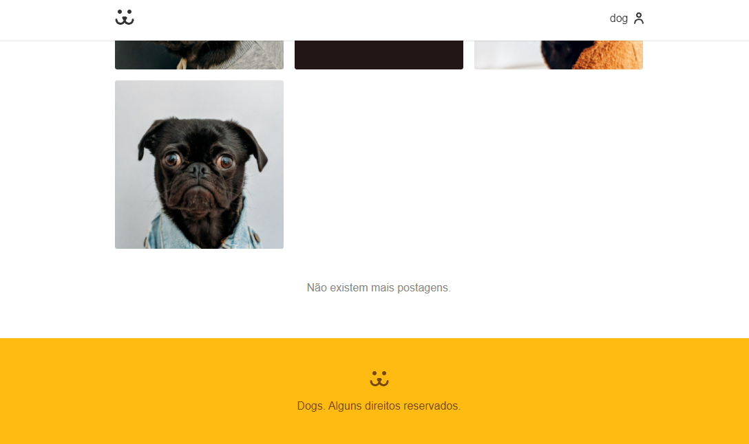 GitHub - jessicacosta07/dogs-react: Project developed in the complete react course - Origamid