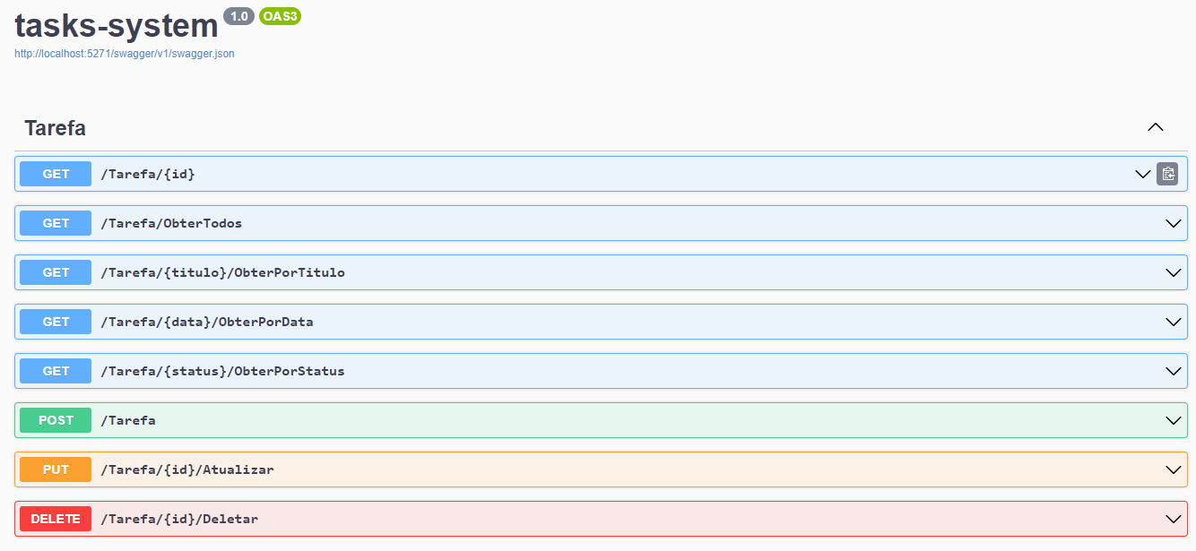 GitHub - jessicacosta07/tasks-system-csharp: Bootcamp WEX - Desenvolvimento .NET e QA