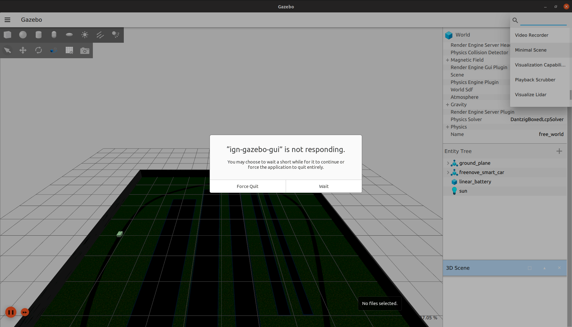 Minimal Scene crash on Fortress · Issue #1114 · gazebosim/gz-sim · GitHub