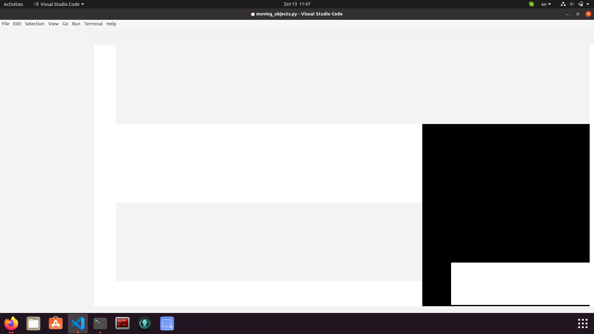 VS Code window is not responding after update and has black and white ...