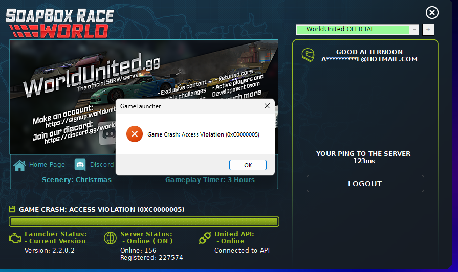 GAME CRASH WINDOWS 11 · Issue #225 · SoapboxRaceWorld/GameLauncher_NFSW · GitHub