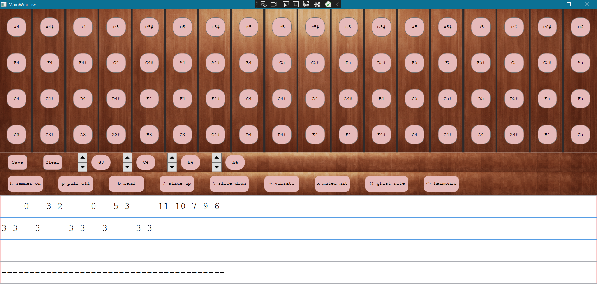 GitHub - orchidzz/UkuleleTab: GUI app to write ukulele tab