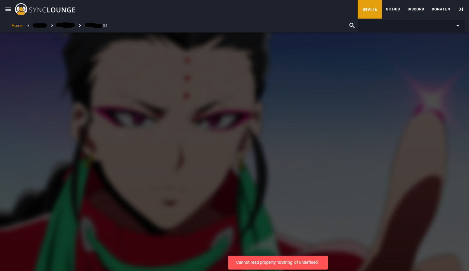 Cannot read property 'toString' of undefined · Issue #577 · synclounge/synclounge · GitHub