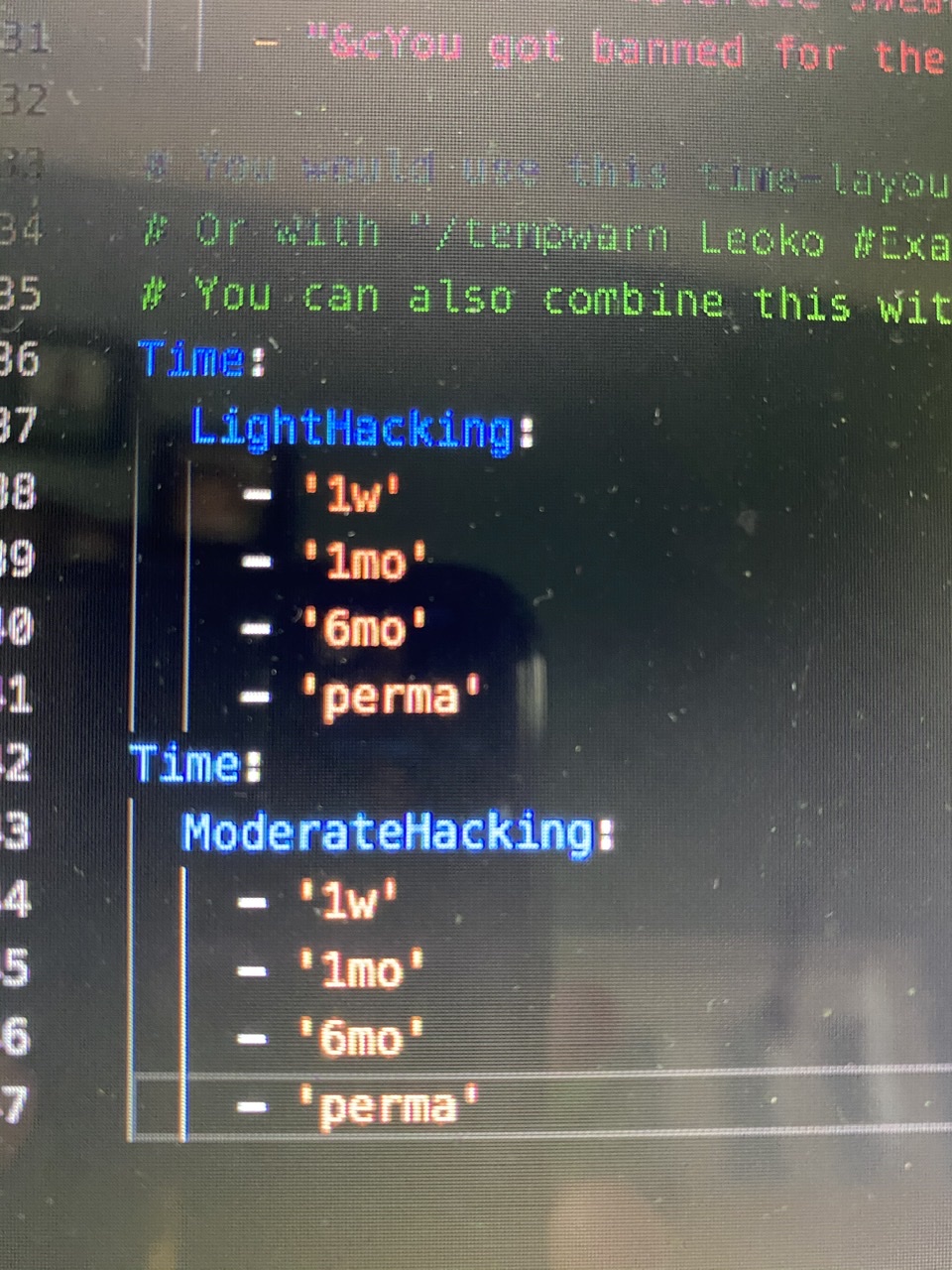 Trouble adding new Time and Layouts · Issue #363 · DevLeoko/AdvancedBan · GitHub