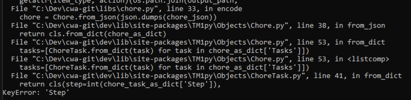 Can Not Write Chore Back To Tm1 By Chorefromjson · Issue 948 · Cubewise Codetm1py · Github