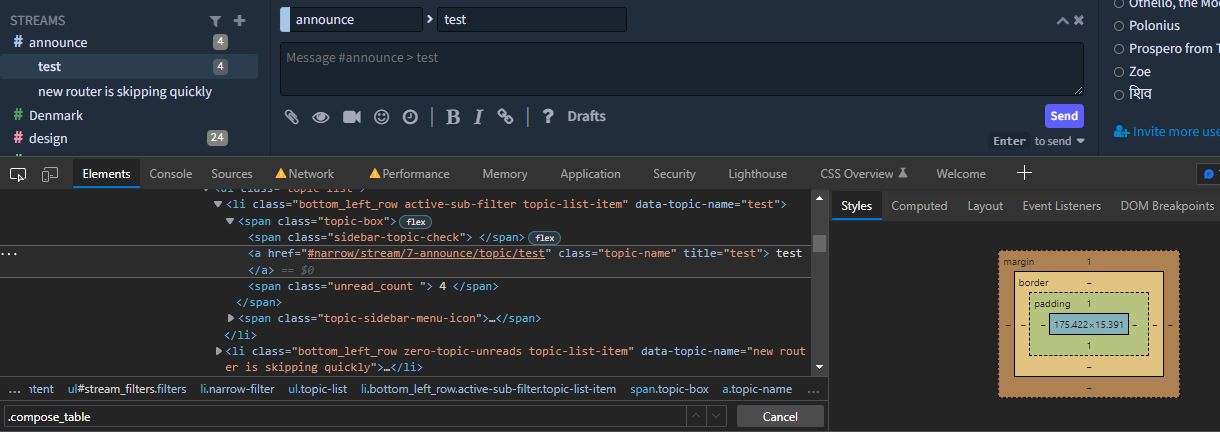 Topic compose input box should be longer to match left sidebar · Issue #21461 · zulip/zulip · GitHub