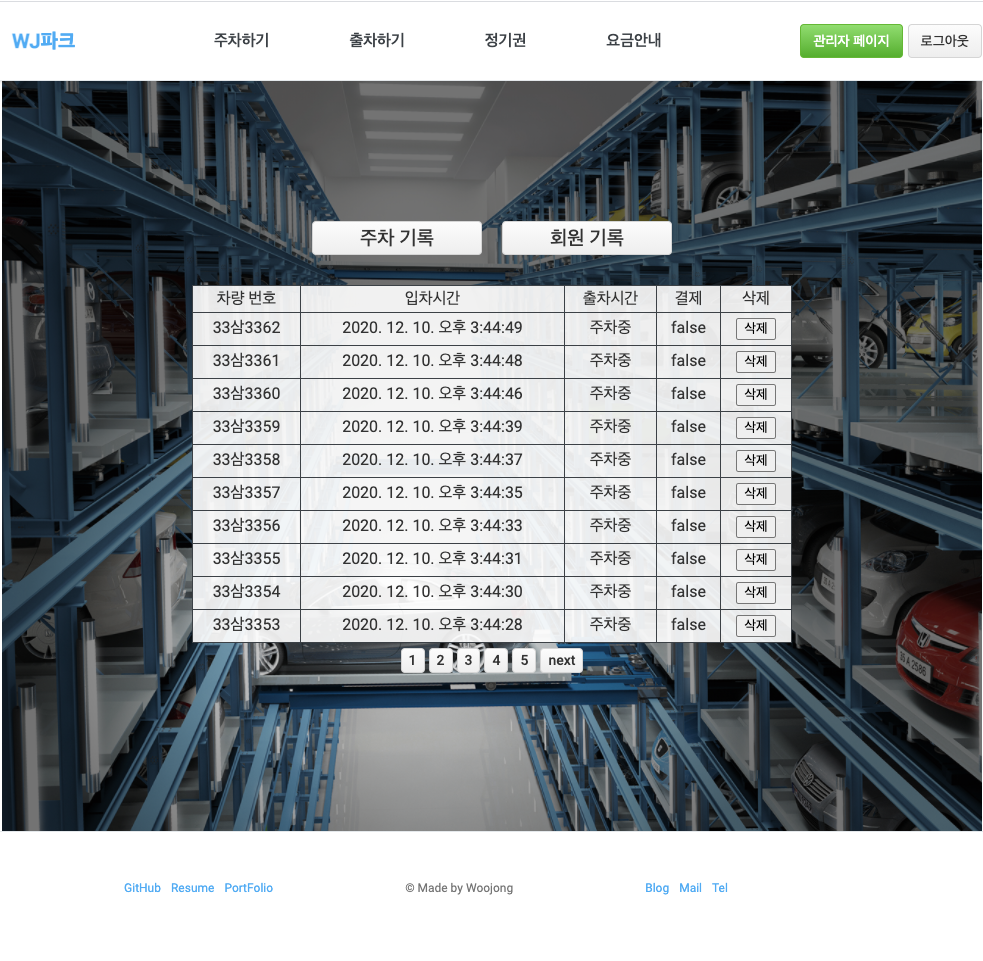 GitHub - jjongCoding2/ParkingSystem