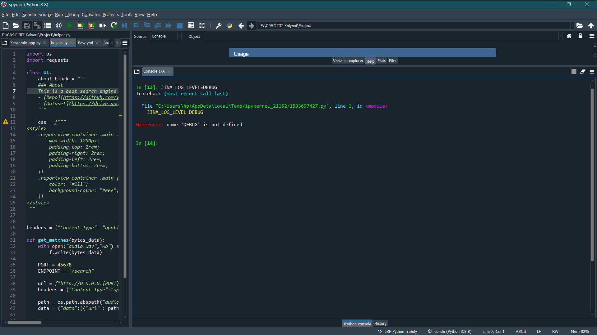 Throwing error and wrong answers · Issue #4179 · jina-ai/serve · GitHub