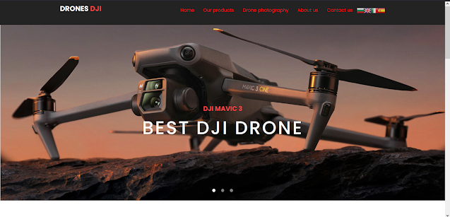 GitHub - nikolamihailov/Drones-DJI-Website: This is a project using custom css template and a ...