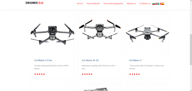 GitHub - nikolamihailov/Drones-DJI-Website: This is a project using custom css template and a ...