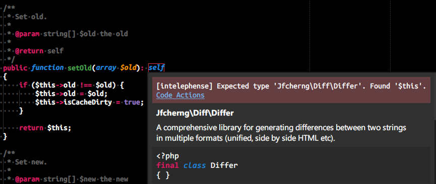 Expected Type Aclassname Found This · Issue 303 · Bmewburnvscode Intelephense · Github