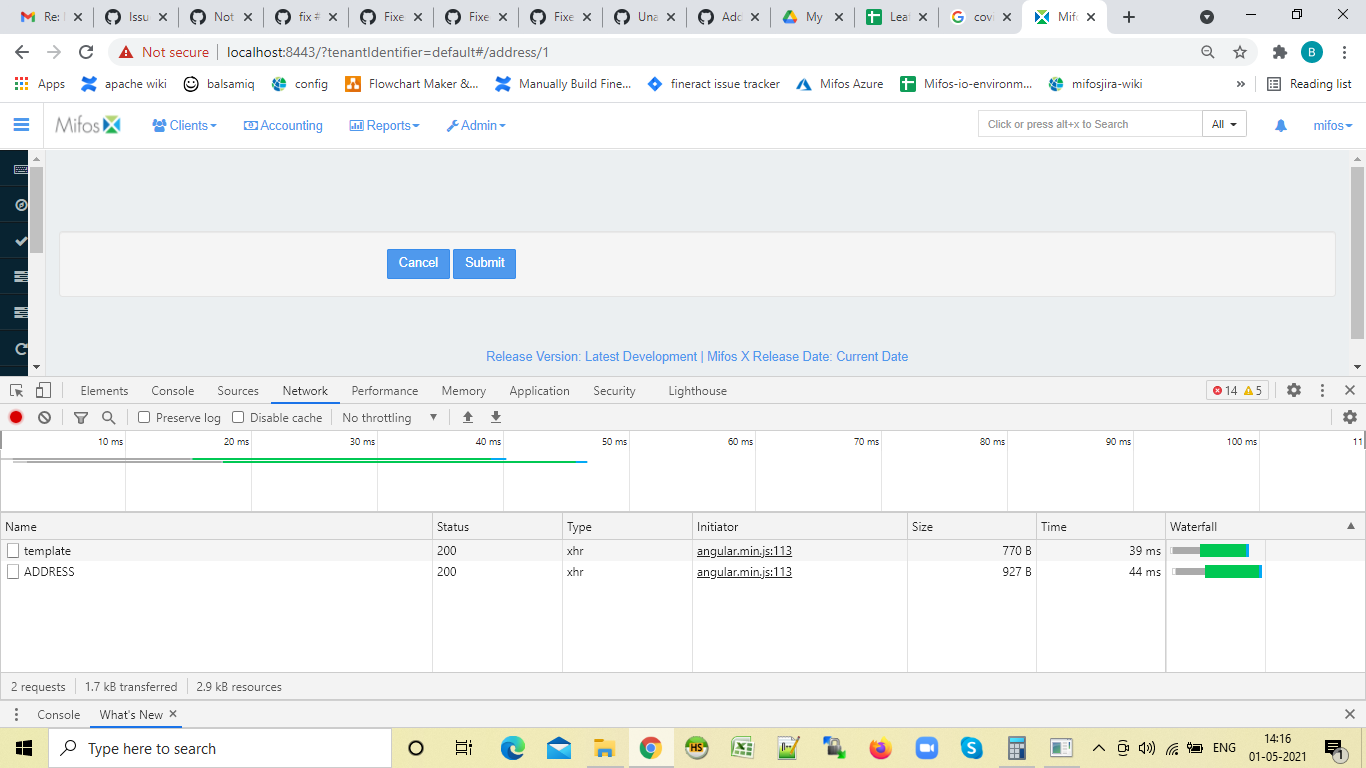 Not able to create the client address due to missing street field in UI · Issue #3249 · openMF ...