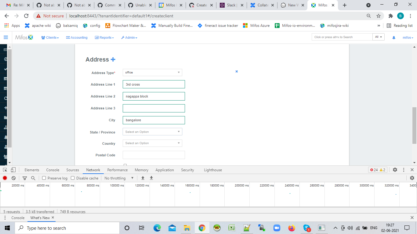 Not able to create the client address due to missing street field in UI · Issue #3249 · openMF ...