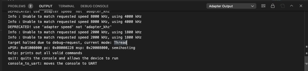 Semihosting, sending console commands · Issue #420 · Marus/cortex-debug · GitHub