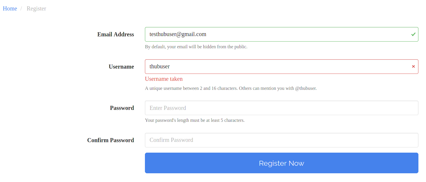 Username taken on sign-up · Issue #9119 · NodeBB/NodeBB · GitHub