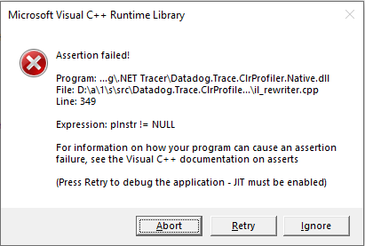 Assertion fails in profiler when using OnixS FIX Engine · Issue #663 · DataDog/dd-trace-dotnet ...