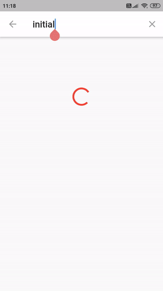 Flutter - The default value of query in showSearch(query: 'one') is acting buggy in Android 8.1. ...