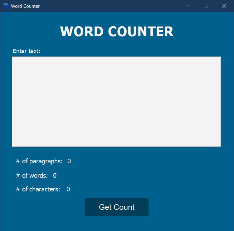 GitHub - blank-183/word-counter: counts the number of paragraphs, words, and characters