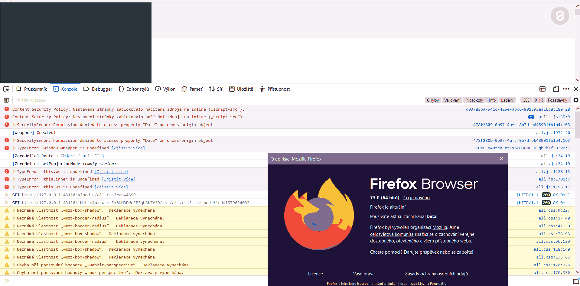 Zeronet pages stopped loading for me in Firefox beta on Windows ...