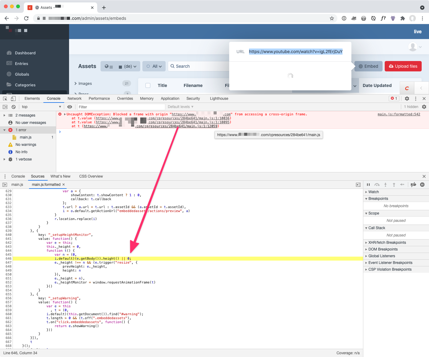 Could not retrieve embed information. · Issue #153 · spicywebau/craft-embedded-assets · GitHub