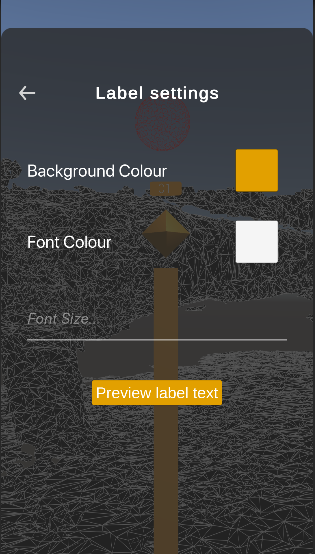 Design the Label settings screen mobile UI · Issue #1543 · WEKIT-ECS/MIRAGE-XR · GitHub