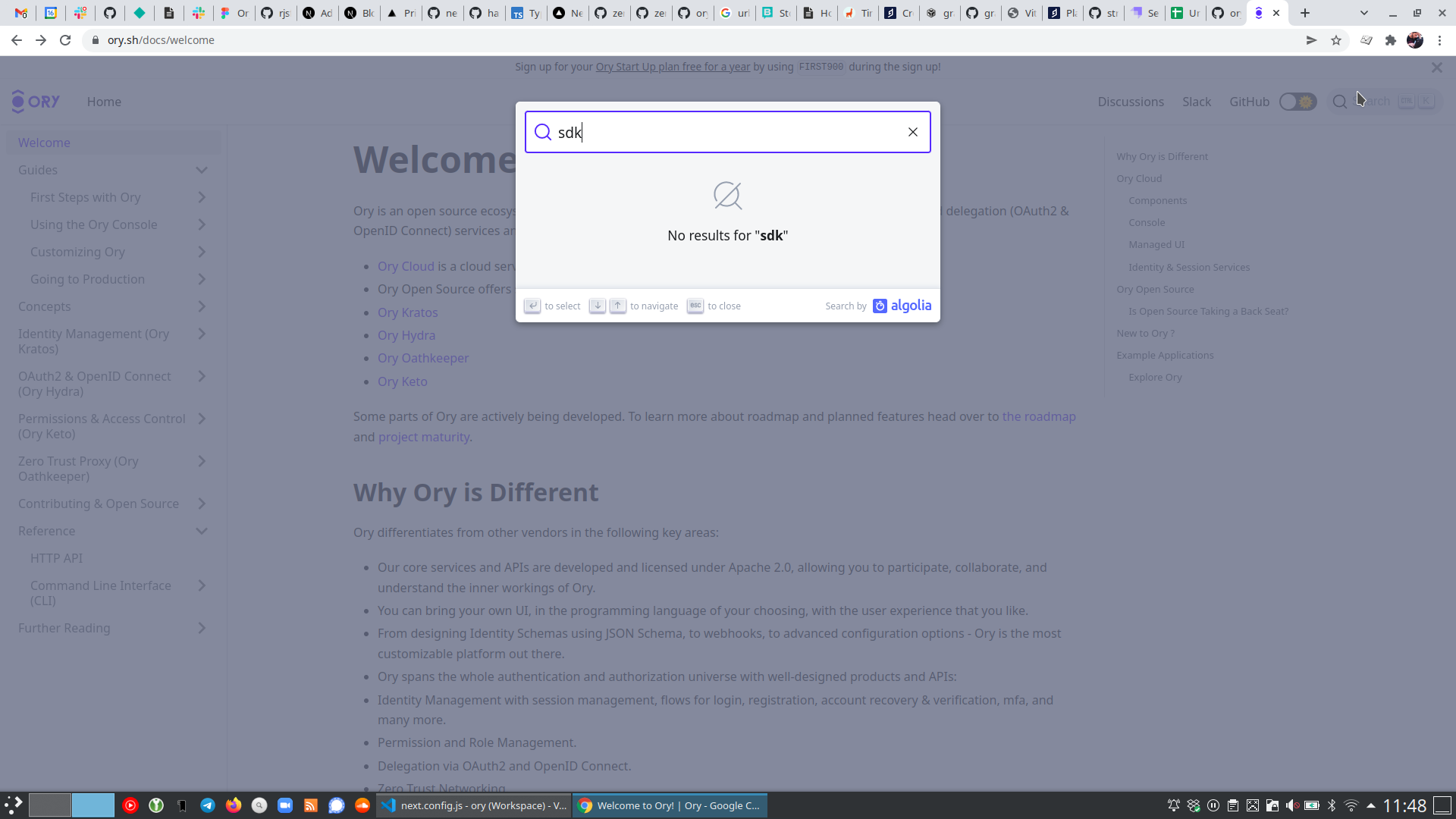 Search results are inconsistent · Issue #600 · ory/docs · GitHub