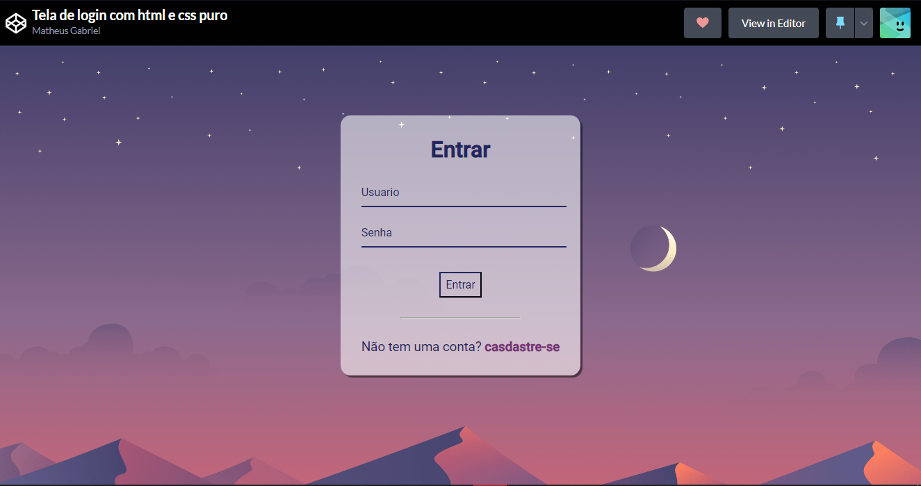 GitHub - MatheusNormandy/Tela_de_Login