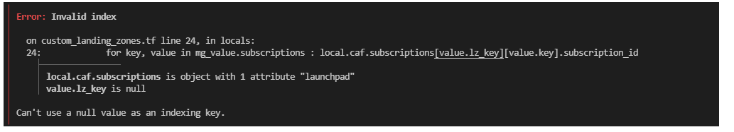 [bug] caf_eslz upgrade issue · Issue #257 · Azure/caf-terraform-landingzones · GitHub
